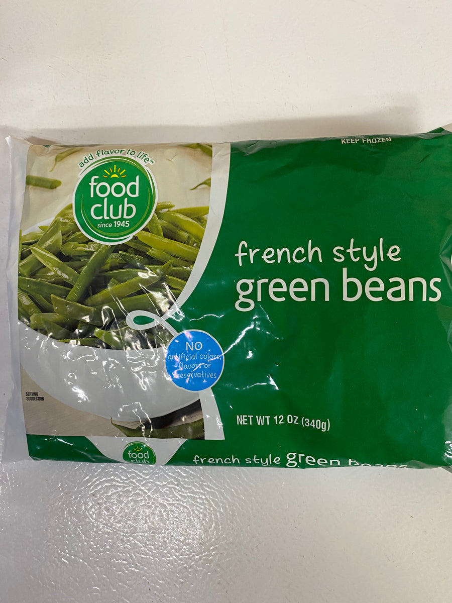 frozen French style green beans 12oz, Food club – SCEFARMSTORE