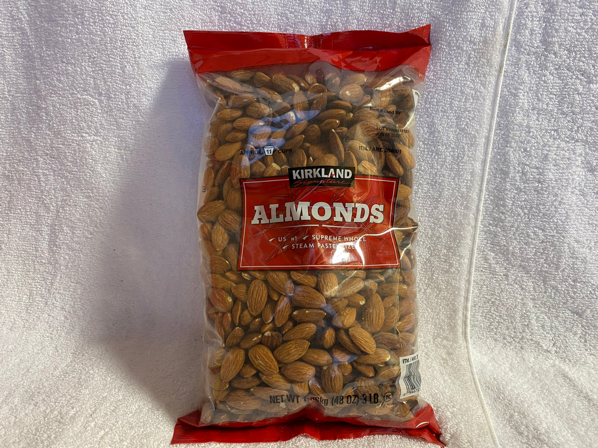 Almonds, Kirkland 3lb. – SCEFARMSTORE