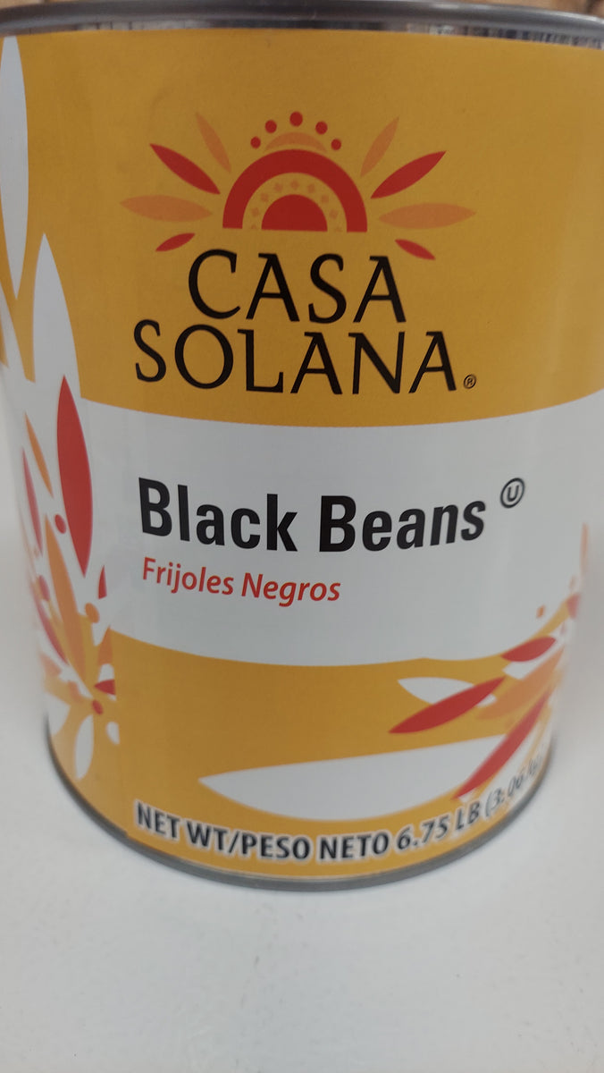 SALE Black Beans, Canned, Casa Solana #10 can – SCEFARMSTORE